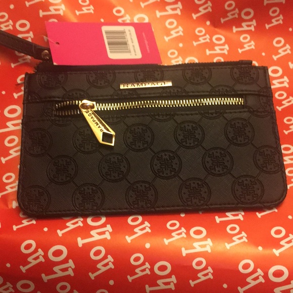 Bags | Rampage Wallet Cell Phone Wallet Black | Poshmark